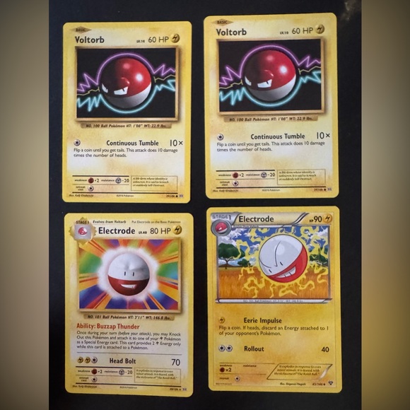 Pokemon | Other | Voltorb And Electrode Pokmon Cards Set | Poshmark